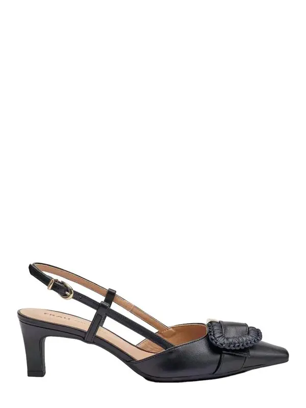 FRAU Buckle-detail Leather Pumps - Black