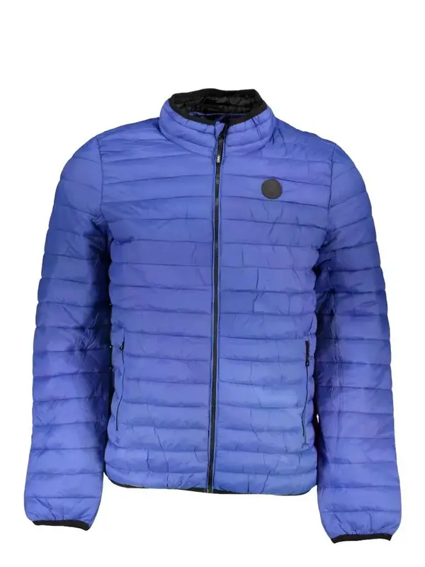 GIAN MARCO VENTURI VINTAGE Logo-patch Padded Jacket - Blue