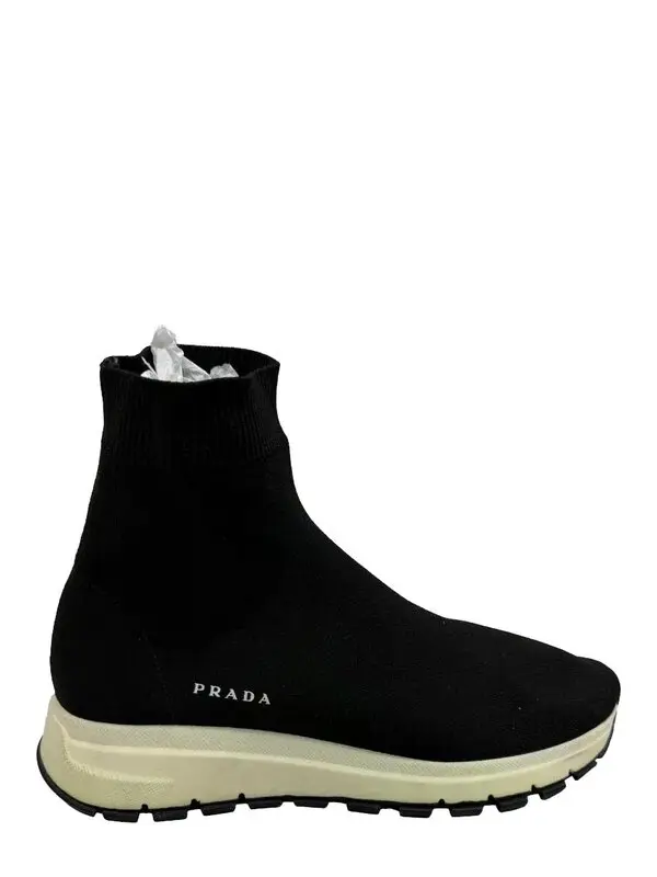 Prada Knit Sock Sneakers - Black