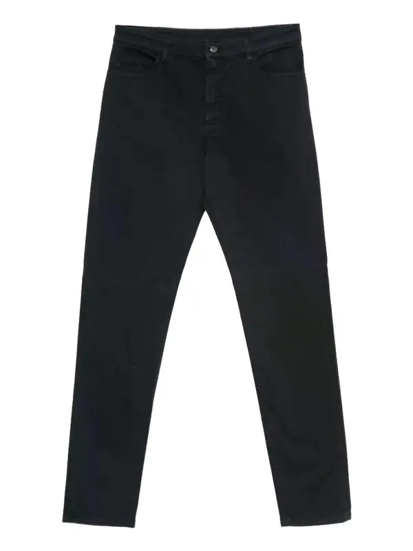 Canali Logo-patch Jeans - Blue