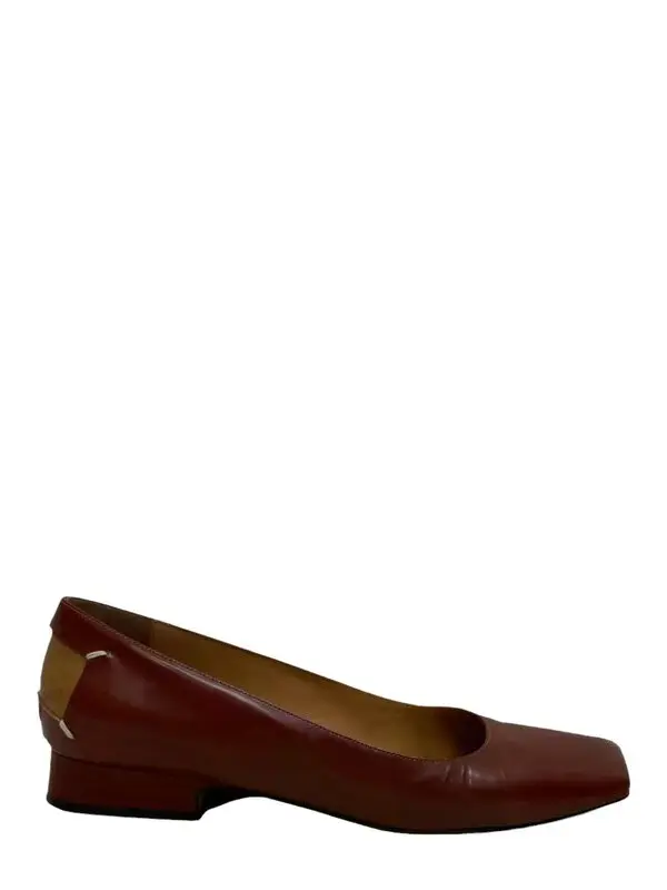 MAISON MARGIELA Décortiqué Four Stitches Ballet Flats - Brown