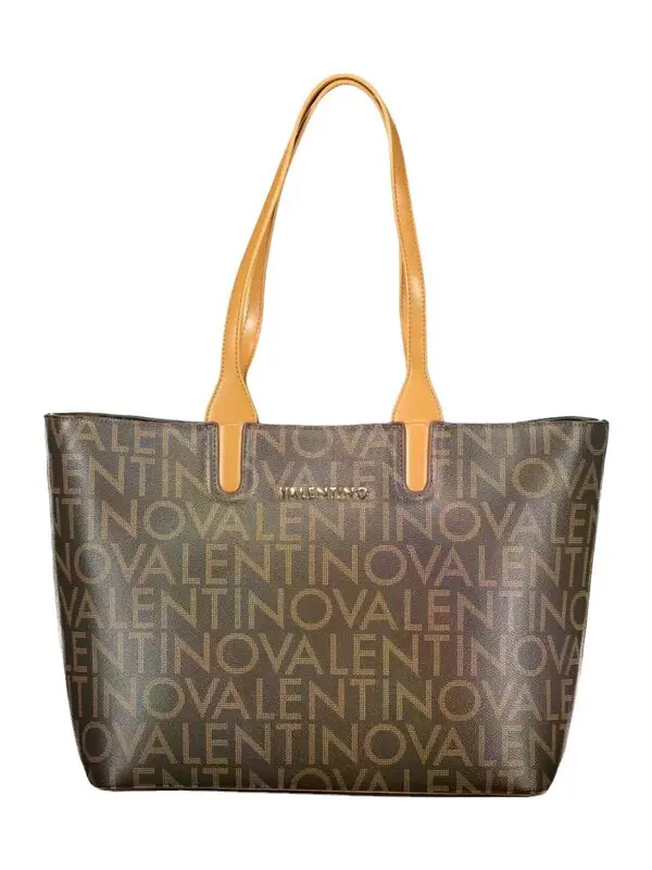 MARIO VALENTINO Regina Re Logo-print Tote - Brown