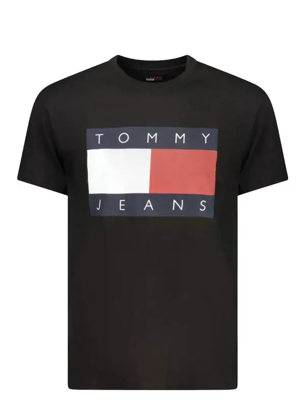 Tommy Hilfiger Logo-print T-shirt - Black