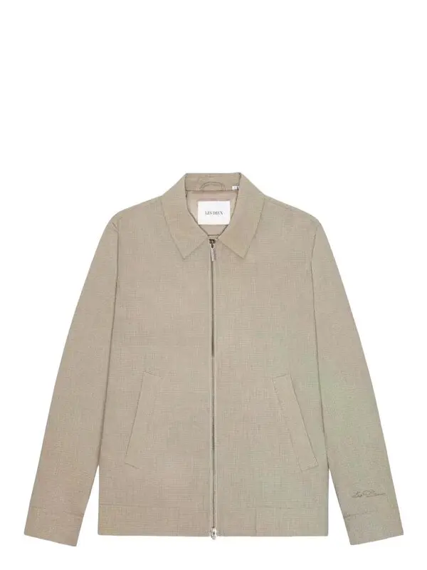 LES DEUX Como Zip-up Bomber Jacket - Neutrals