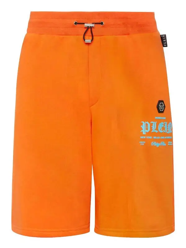 Philipp Plein Logo-print Track Shorts - Orange