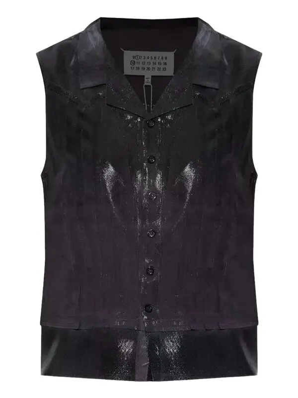 MAISON MARGIELA Sleeveless Blouse - Black