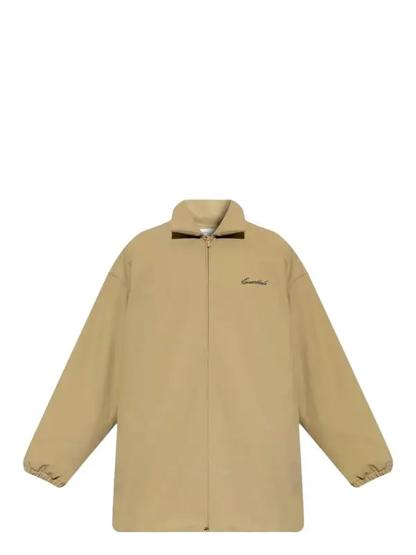 Fear Of God Logo-embroidered Zip-up Jacket - Neutrals