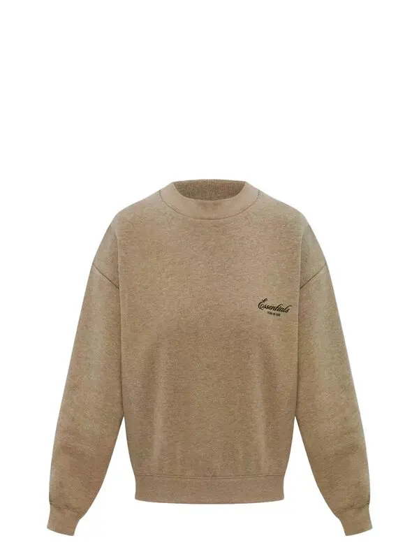 Fear Of God Essentials Logo-print Sweatshirt - Neutrals