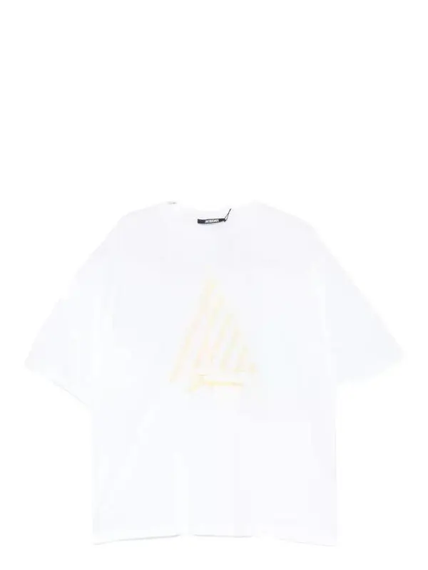 Jacquemus Voilier Embroidered-logo T-shirt - Brown