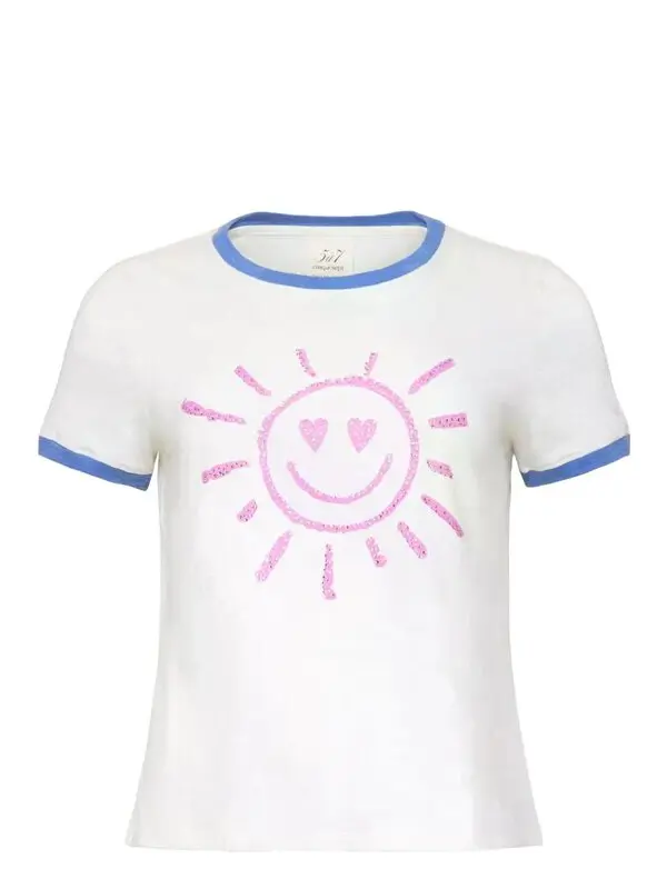 Cinq À Sept Rhinestone-embellished T-shirt - White