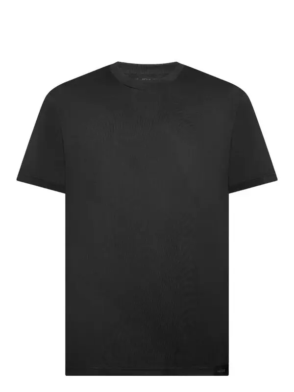 LOW BRAND Crew-neck Short-sleeve T-shirt - Black