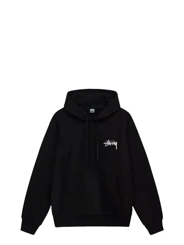 StÜssy 8 Ball Fade Drawstring Hoodie - Black