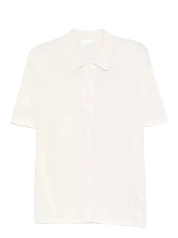 ROBERTO COLLINA Short-sleeve Knit Shirt - Neutrals