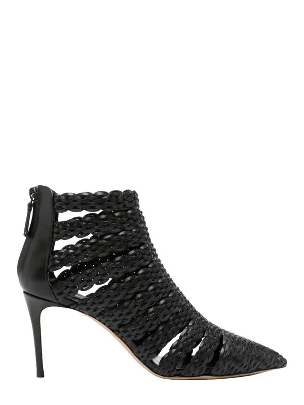 Casadei Julia Avenida Pointed-toe Ankle Boots - Black