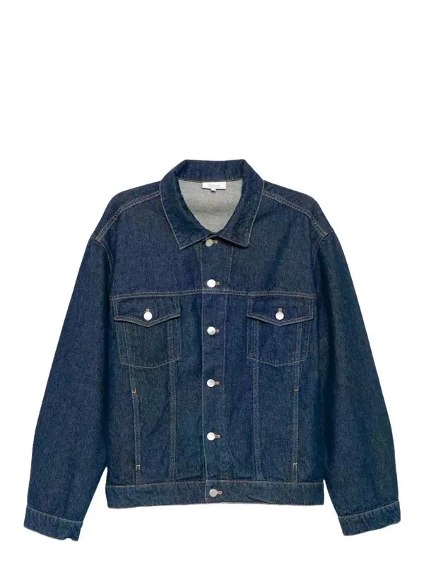 Maison Kitsuné Denim Trucker Jacket - Blue
