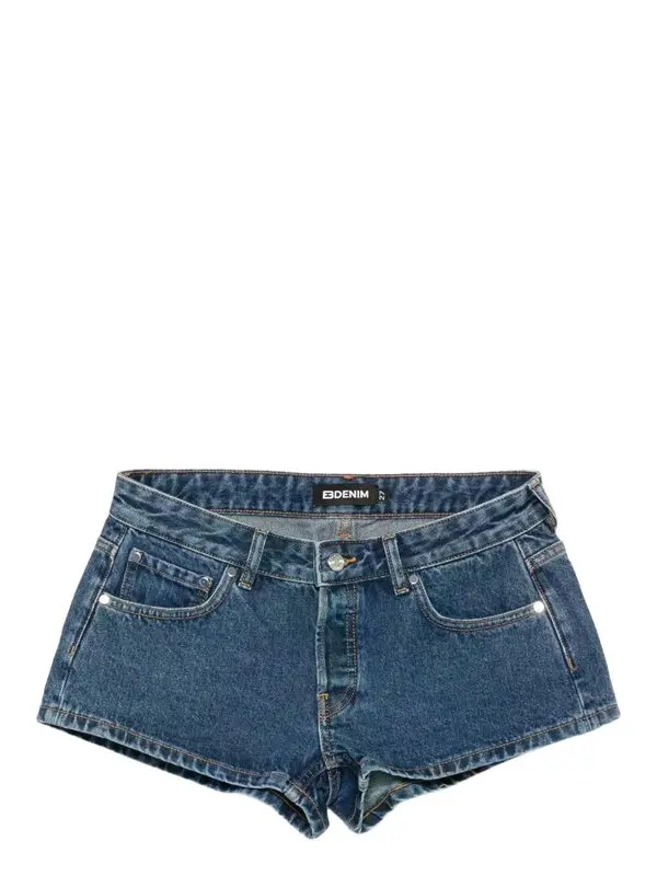EB DENIM Portman Low-rise Denim Shorts - Blue