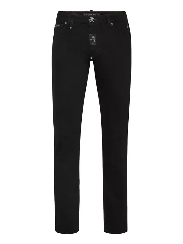 Philipp Plein Super Straight-cut Jeans - Black