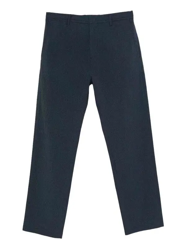 Paul Smith Houndstooth-pattern Elasticated Trousers - Blue