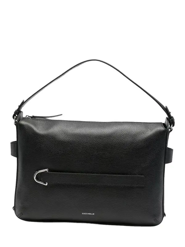 COCCINELLE Grainy Leather Tote - Black