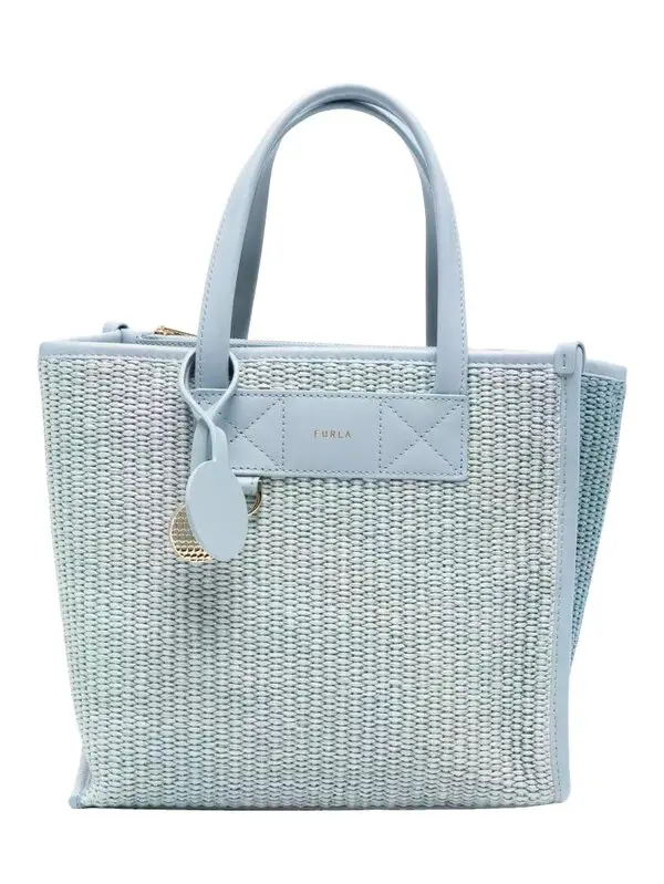 Furla Leather-trim Tote Bag - Blue