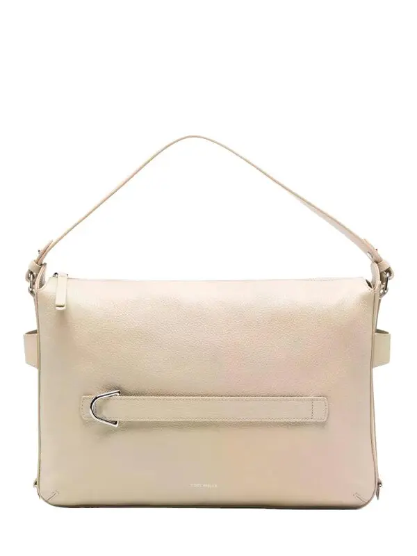 COCCINELLE Grainy Leather Shoulder Bag - Neutrals