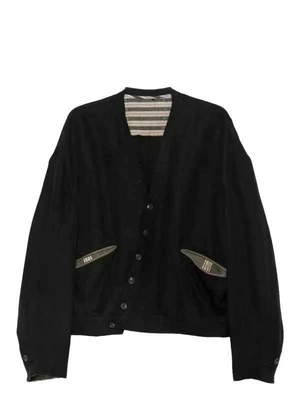ZIGGY CHEN Asymmetric Panelled Jacket - Black