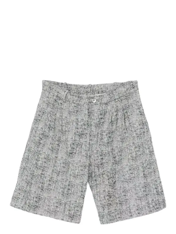 KANG Pleated Distressed Shorts - Grey