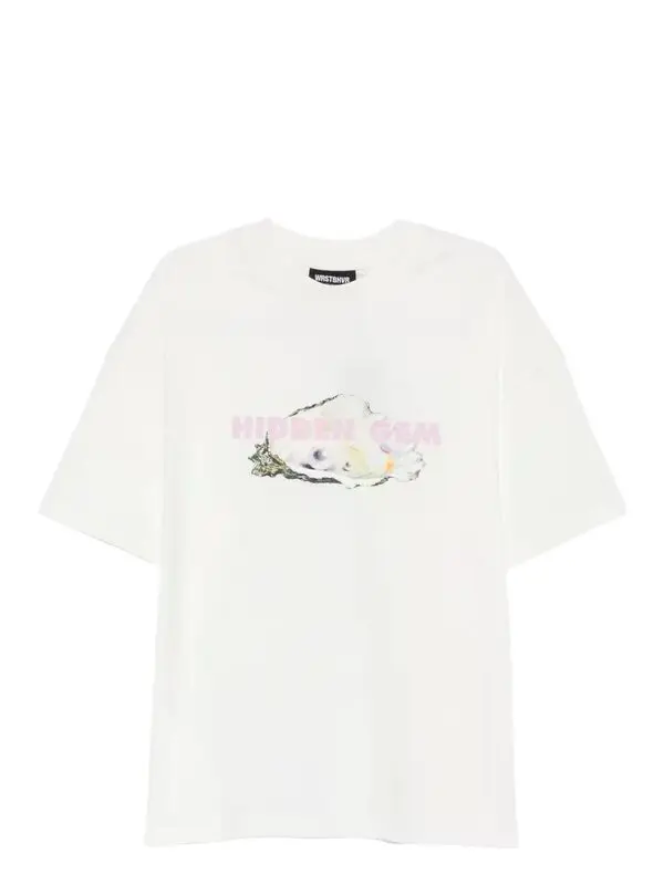 WRSTBHVR Graphic Print T-shirt - Neutrals