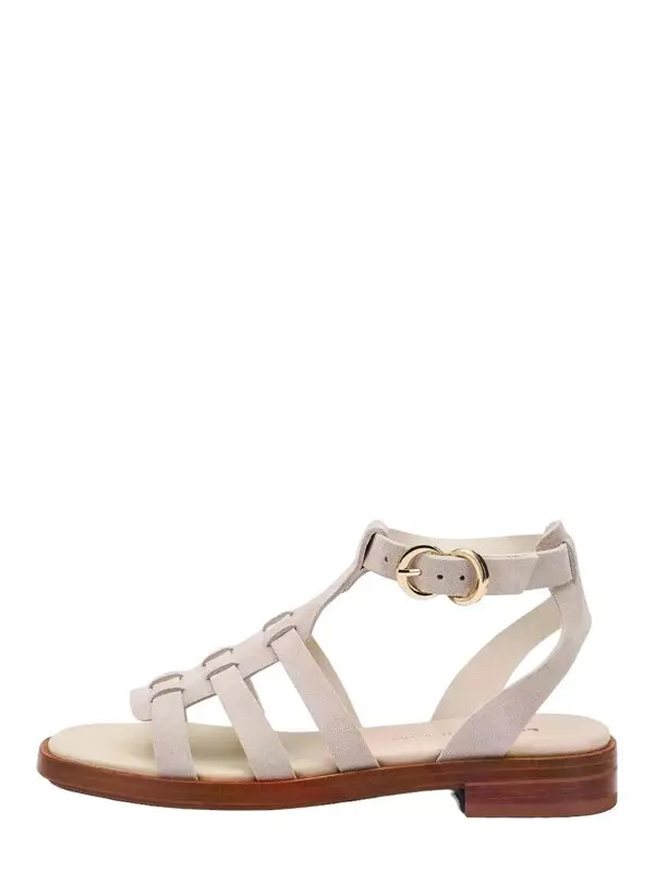 FRAU Cage-design Open Toe Sandals - Neutrals