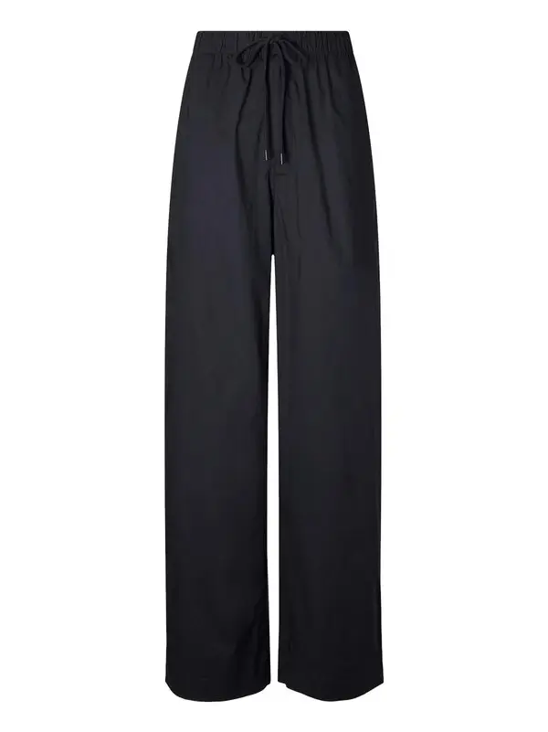 SKIMS Cotton-blend Straight-leg Pants - Black