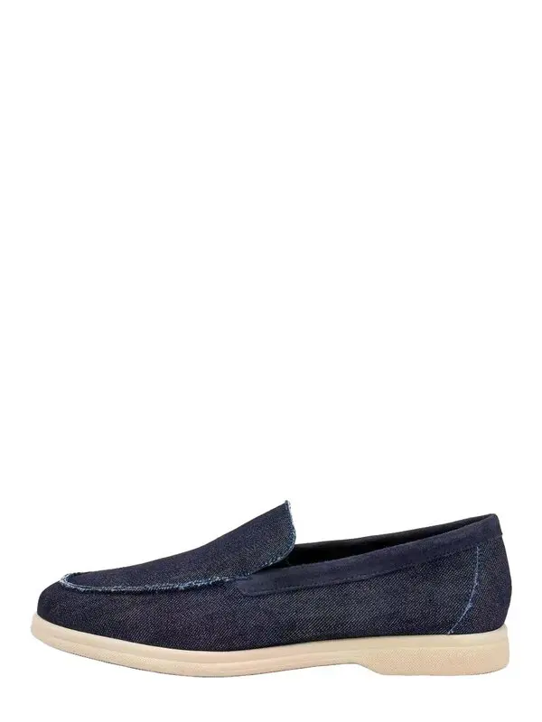 FRAU Deconstructed Denim Loafers - Blue