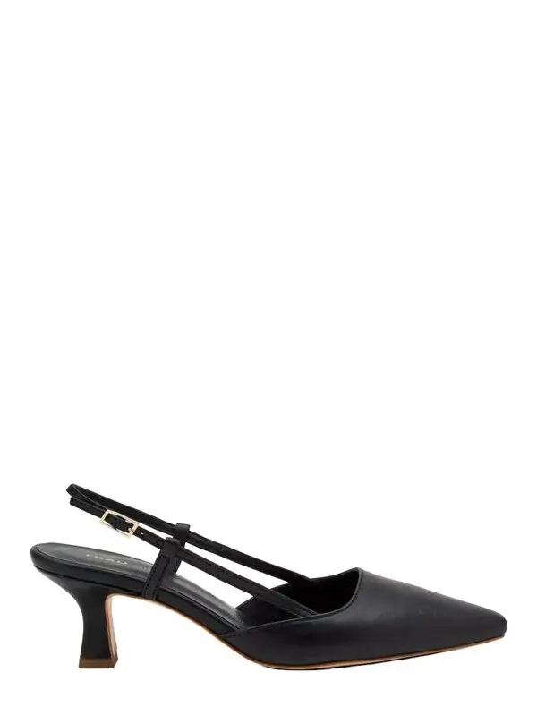 FRAU Pointed-toe Slingback Pumps - Black