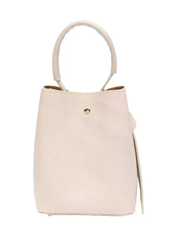 FRAU Mini Leather Bucket Bag - Neutrals