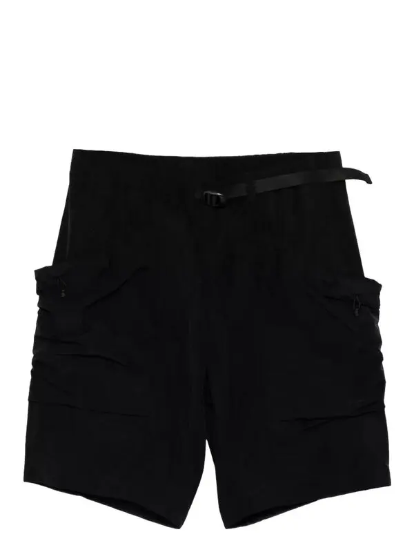 GOLDWIN Logo-embroidered Cargo Shorts - Black