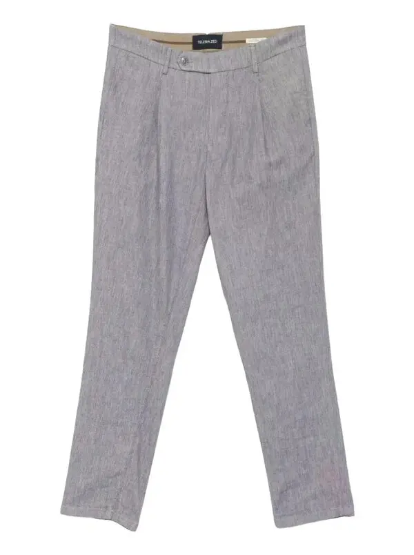 TELERIA ZED Pleated Trousers - Grey