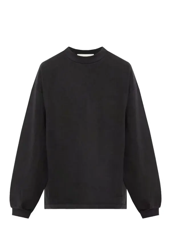 Fear Of God Essentials Logo-patch Sweater - Black