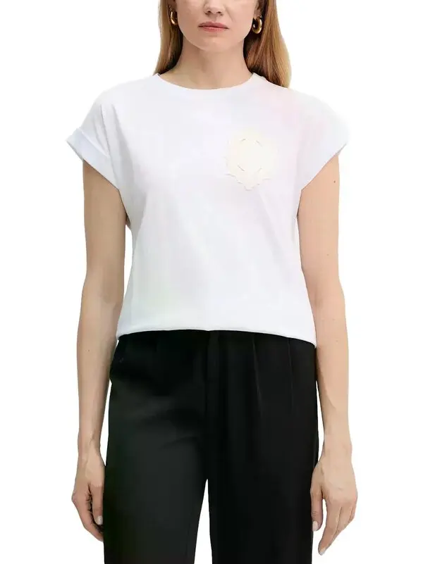 TWINSET Appliqué T-shirt - White