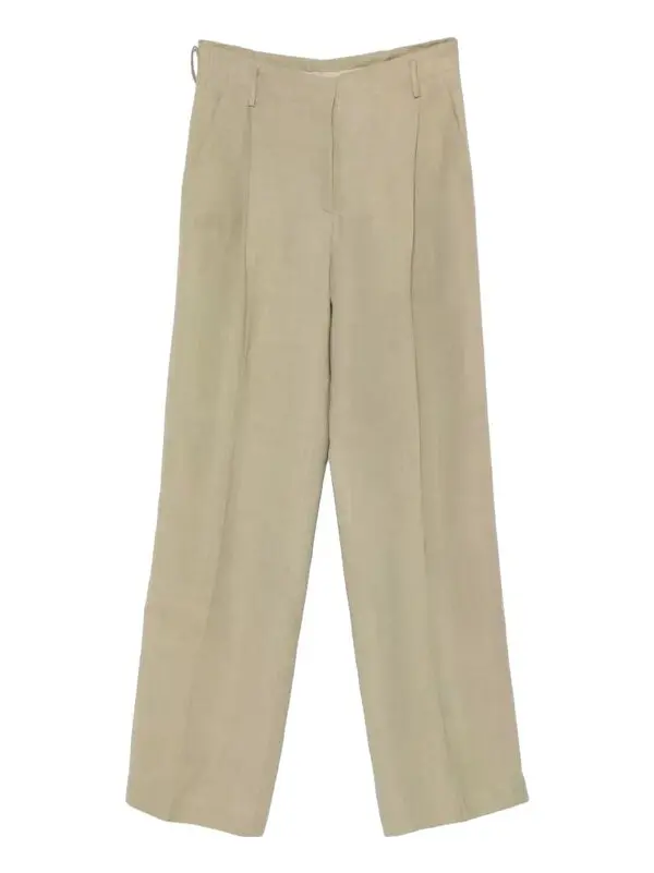 Antonelli Firenze Pressed-crease Trousers - Green