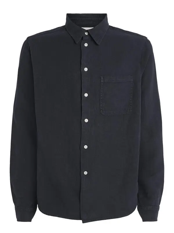 Citizens Of Humanity Linen Cairo Shirt - Navy