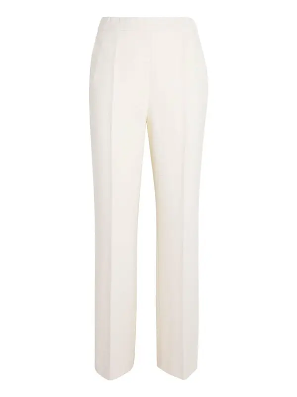 NOMADISSEM Wool-silk-linen-blend Trousers - Ivory