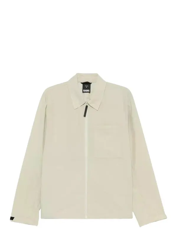 Rains Mito Zip-up Jacket With Chest Pocket - Green