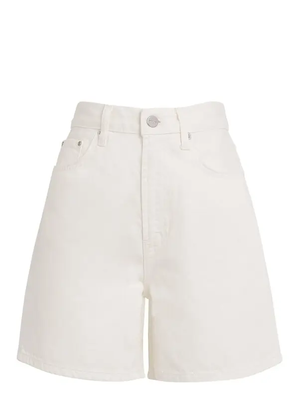 ANINE BING Denim Kat Shorts - Ivory