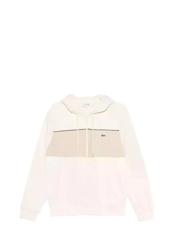 Lacoste Logo-patch Hoodie - Neutrals