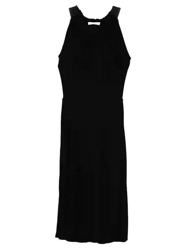 Prada Draped Maxi Dress - Black