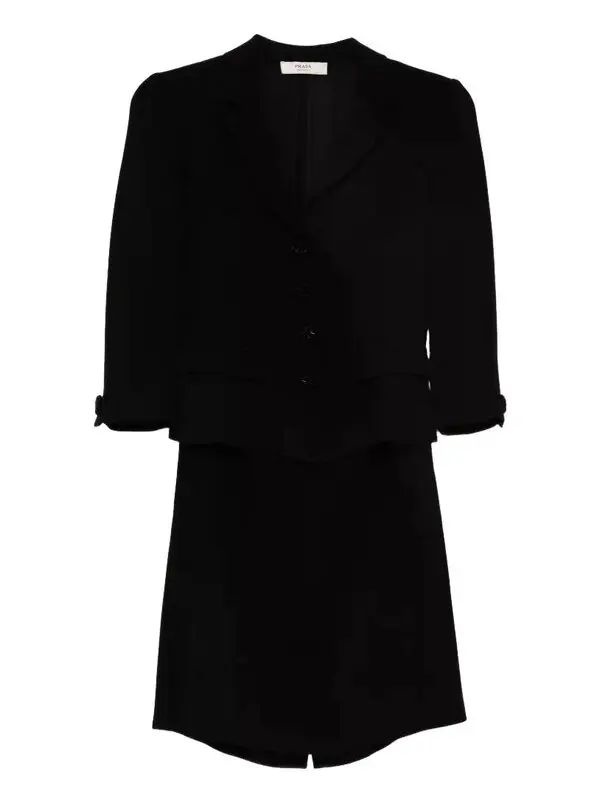 Prada Tailored Skirt Suit - Black