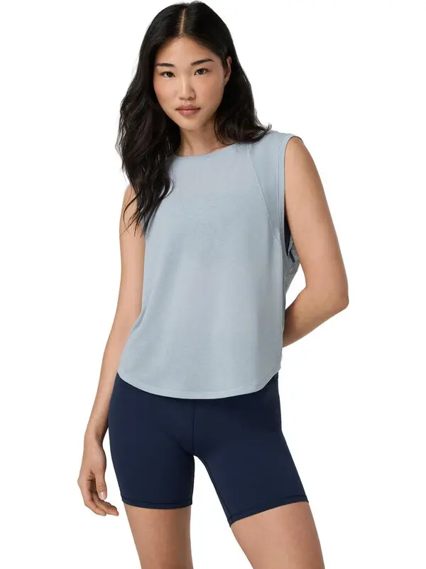 Vuori Westerlies Muscle Tank - Eggshell Blue