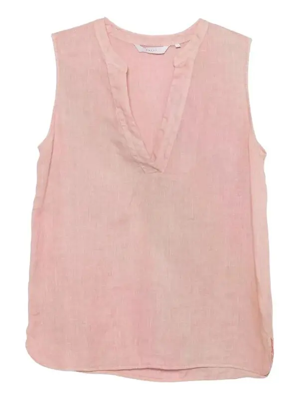 XACUS Sleeveless V-neck Top - Pink