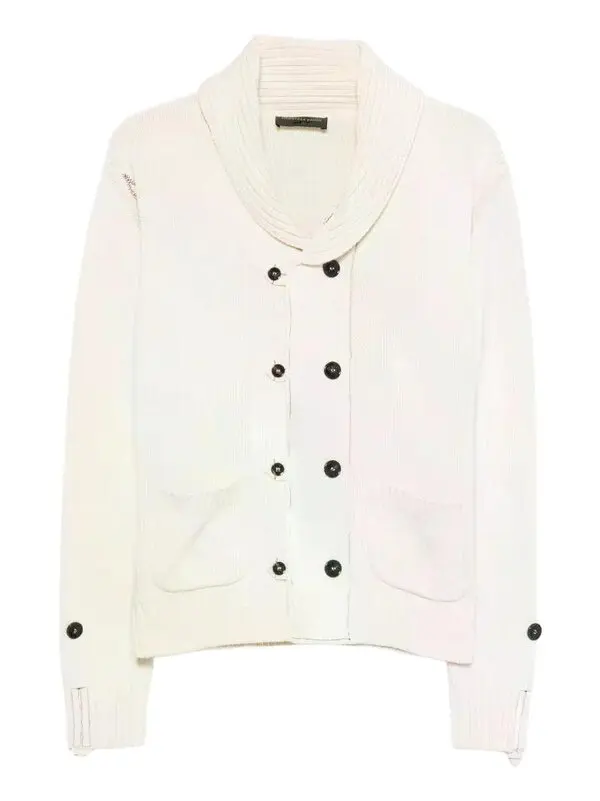 GABRIELE PASINI Double-breasted Shawl-collar Cardigan - Neutrals