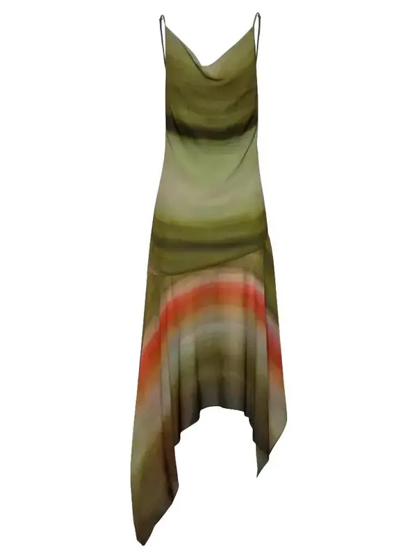 BAOBAB Carlota Asymmetrical Maxi Dress - Green