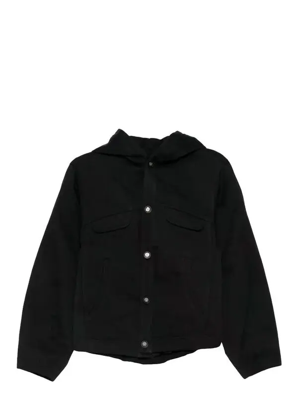 ADER ERROR Buttoned Hooded Jacket - Black